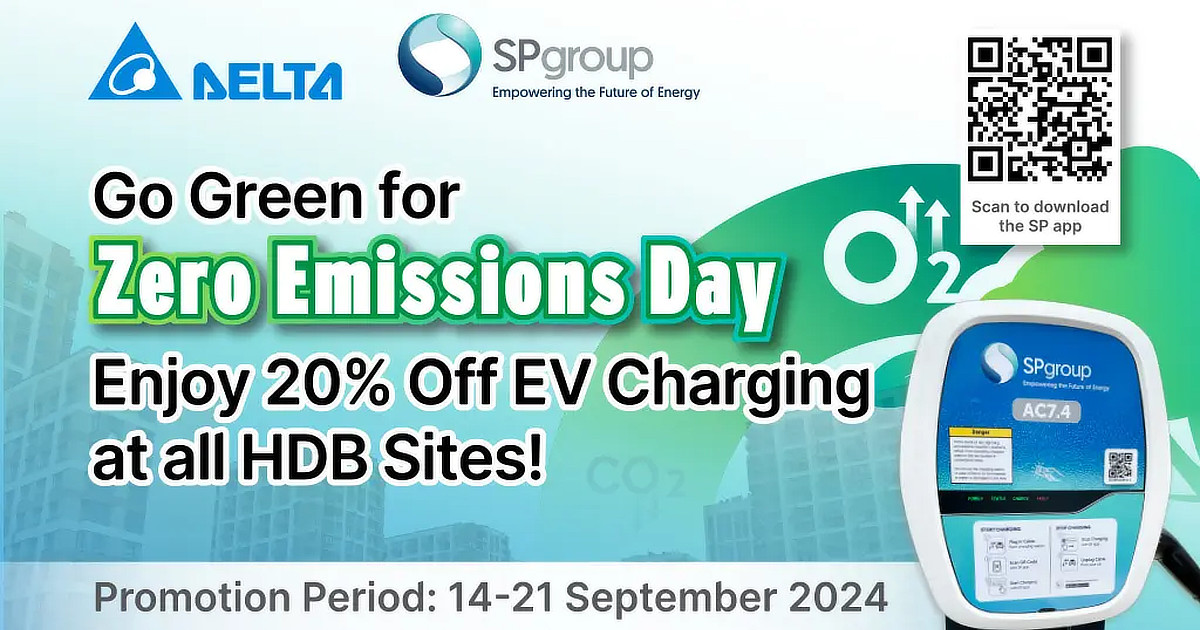 Save 20% off EV charging at ALL HDB locations from 14 – 21 Sep ...