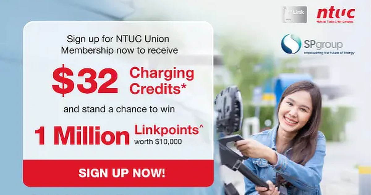 [EXTENDED] $32 Free EV Charging Credits for New NTUC Union Members ...